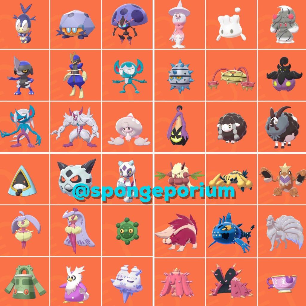 Shiny Pokémon Mainland Galar Pokedex Pokemon Sword And Shield Video