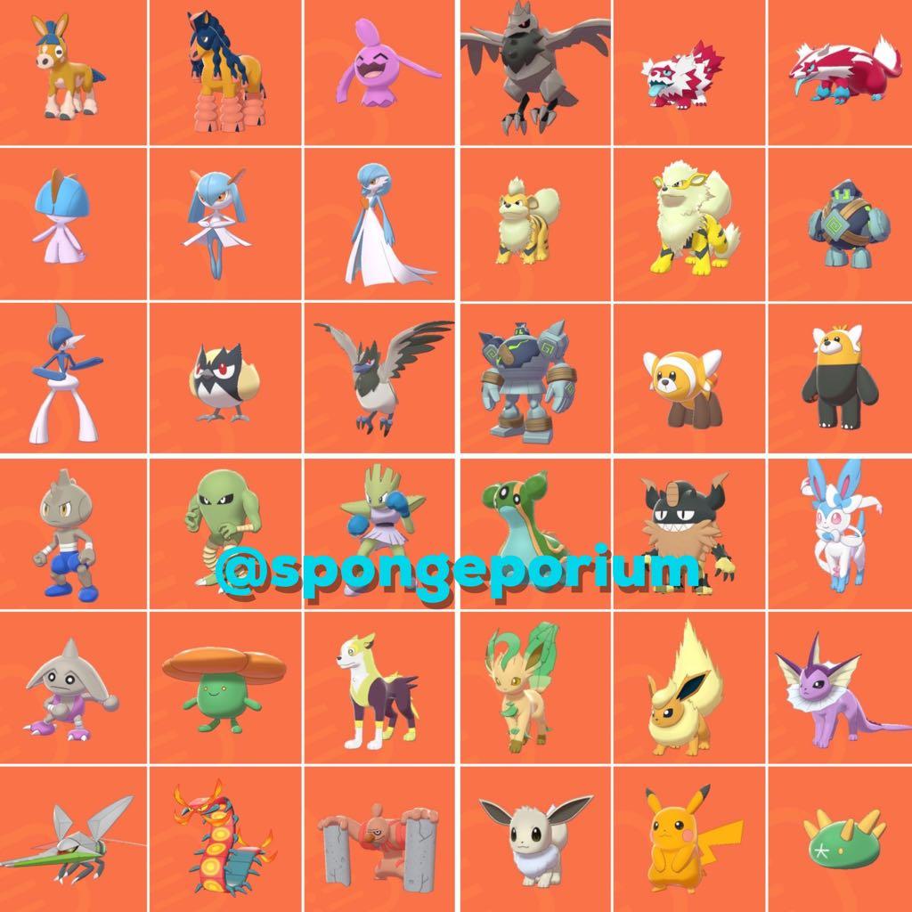 Shiny Pokémon Mainland Galar Pokedex Pokemon Sword And Shield Video