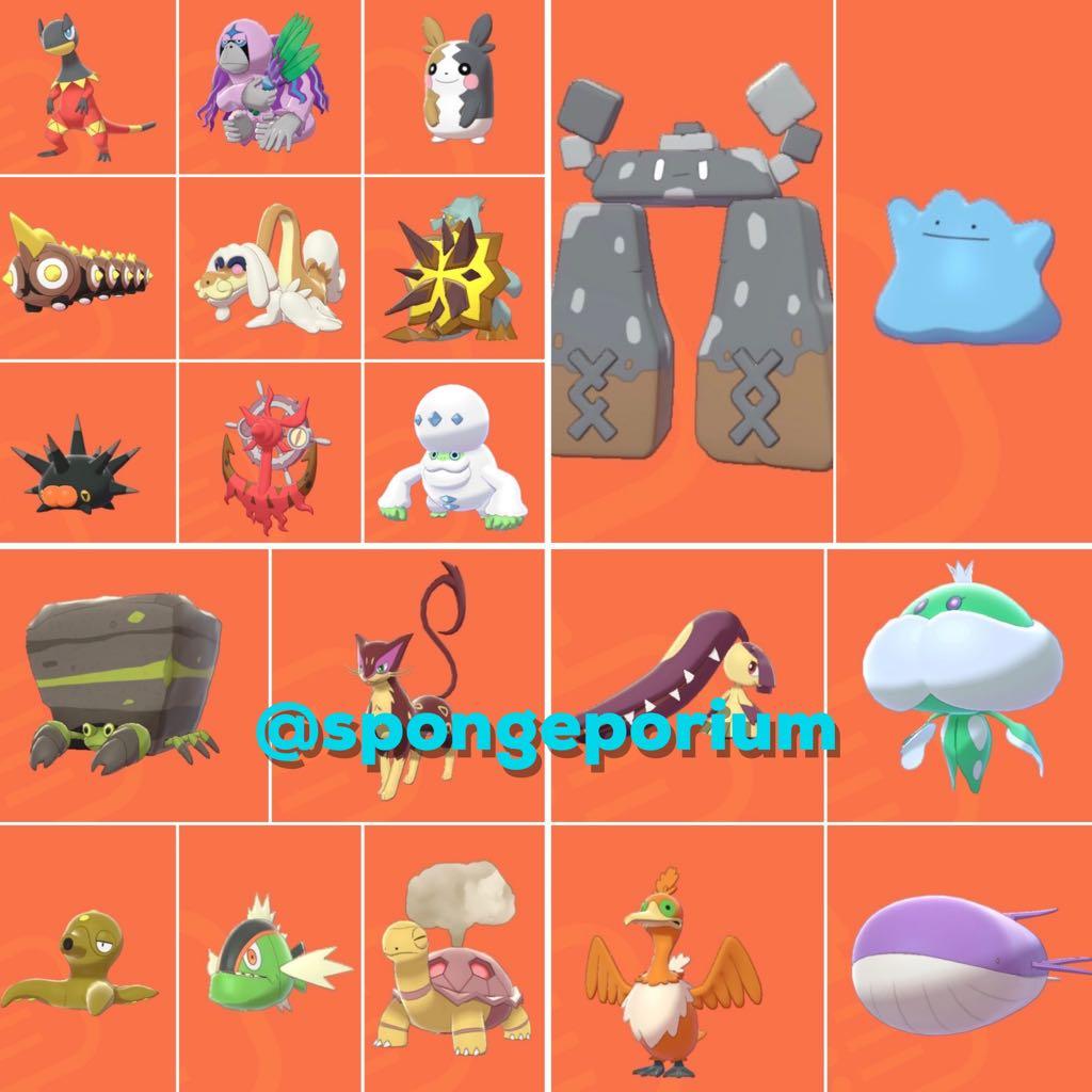 Shiny Pokémon Mainland Galar Pokedex Pokemon Sword And Shield Video
