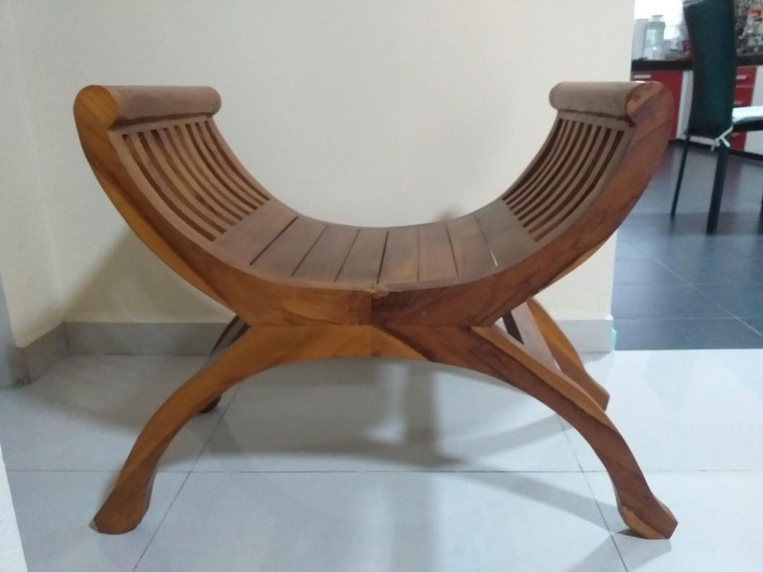 Kartini stool. Solid Wood, Furniture & Home Living, Furniture, Chairs on Carousell