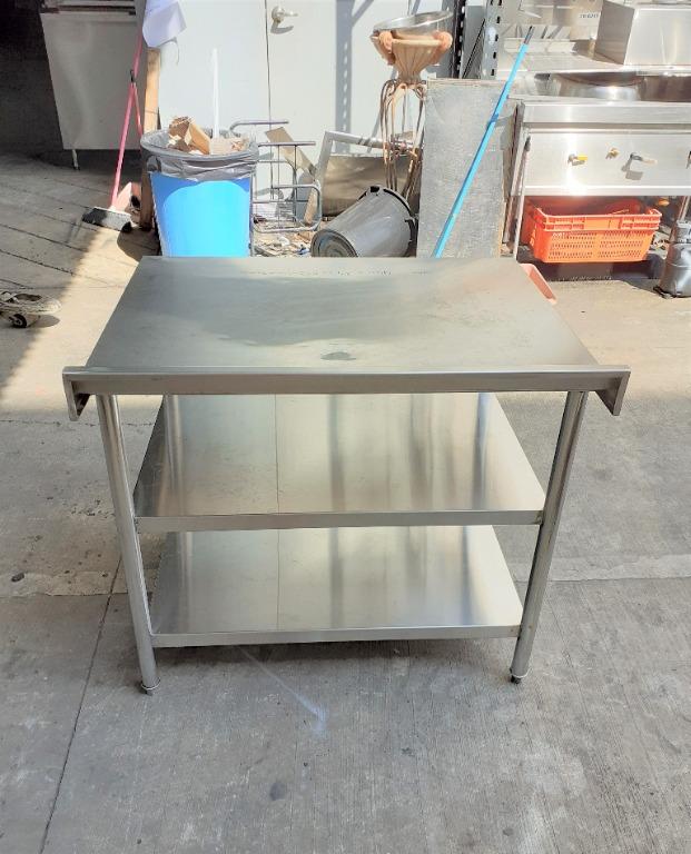 Stainless steel 3 tier work table, Furniture & Home Living, Bathroom ...
