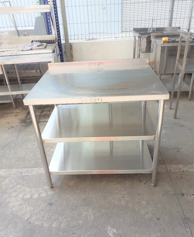 Stainless steel 3 tier work table, Furniture & Home Living, Bathroom ...