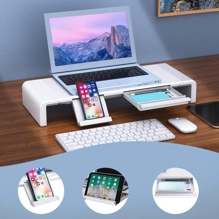 T1051 Monitor Stand Riser, Jelly Comb Foldable Computer Monitor Riser ...