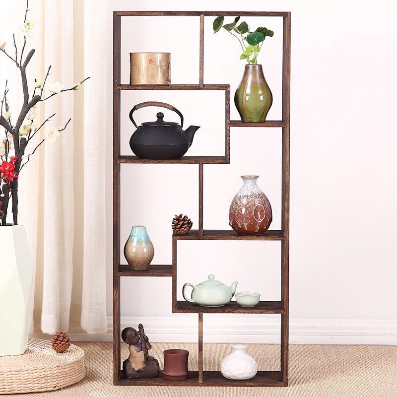Tea pots shelf / wooden shelf / wall shelf, Furniture & Home Living ...