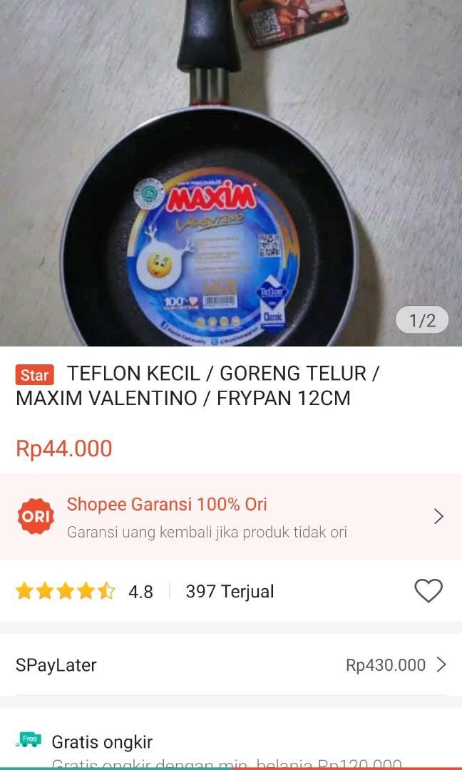Teflon maxim cocok utk telur, Kitchen & Appliances di Carousell