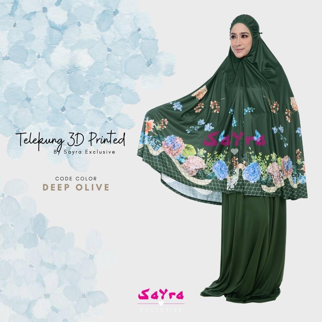 Telekung 3D Printed, Women's Fashion, Dresses & Sets, Traditional ...