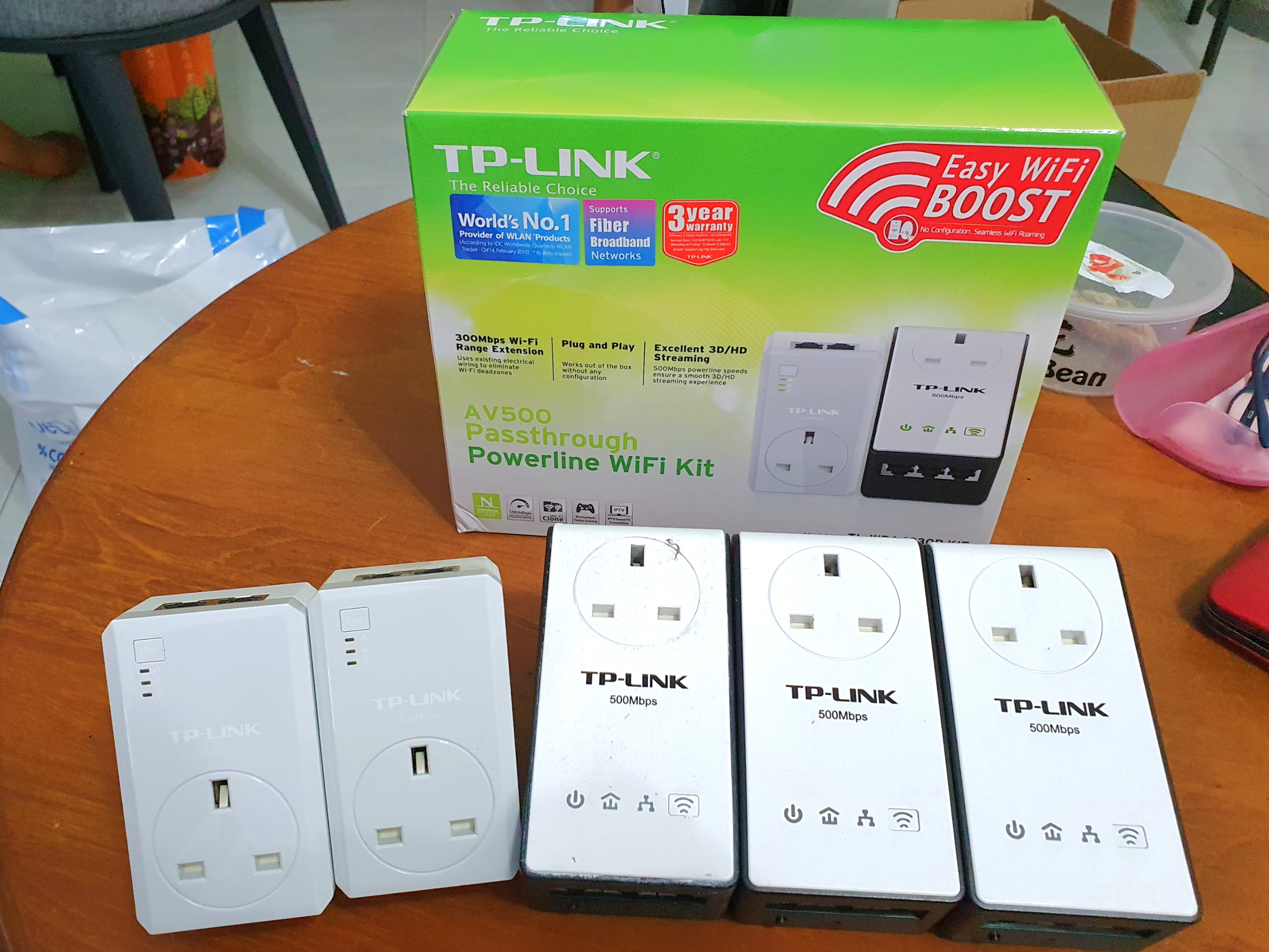 TP-Link AV500 Passthrough Powerline Wifi Extender, Computers & Tech ...