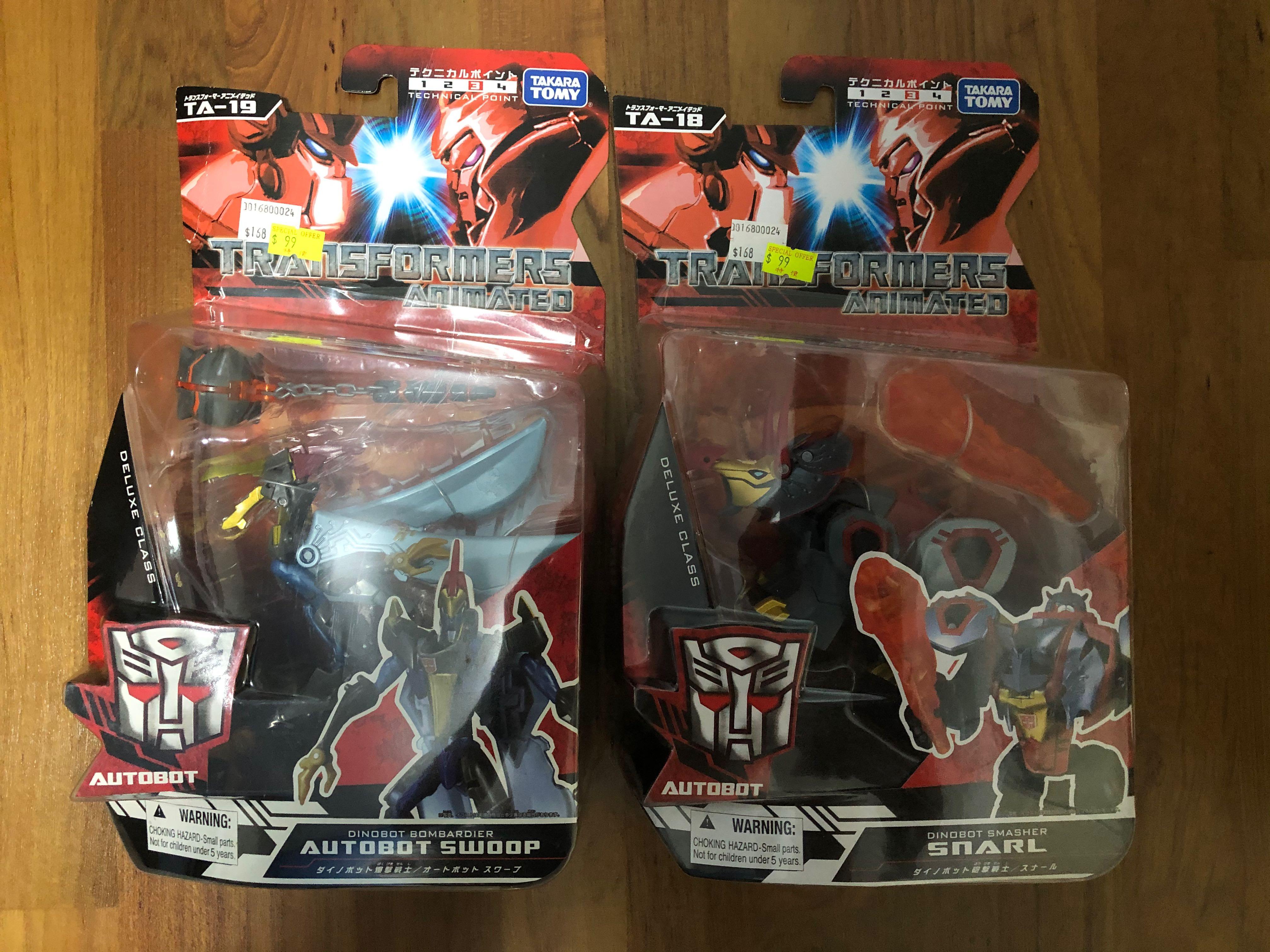 Transformers Animated Hot Rod Rodimus Prime Dinobots Soundwave Jazz Lot ...