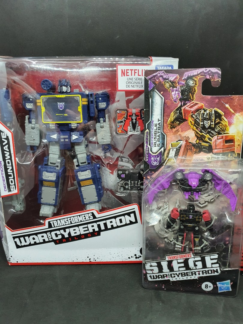 Transformers WFC Netflix Soundwave & Siege Ratbat & Rumble, Hobbies ...