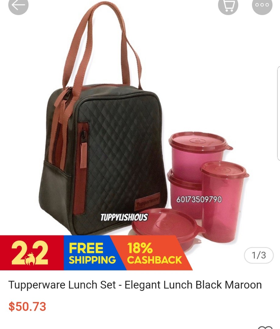 Tupperware lunch pack at discount, Furniture & Home Living, Kitchenware ...