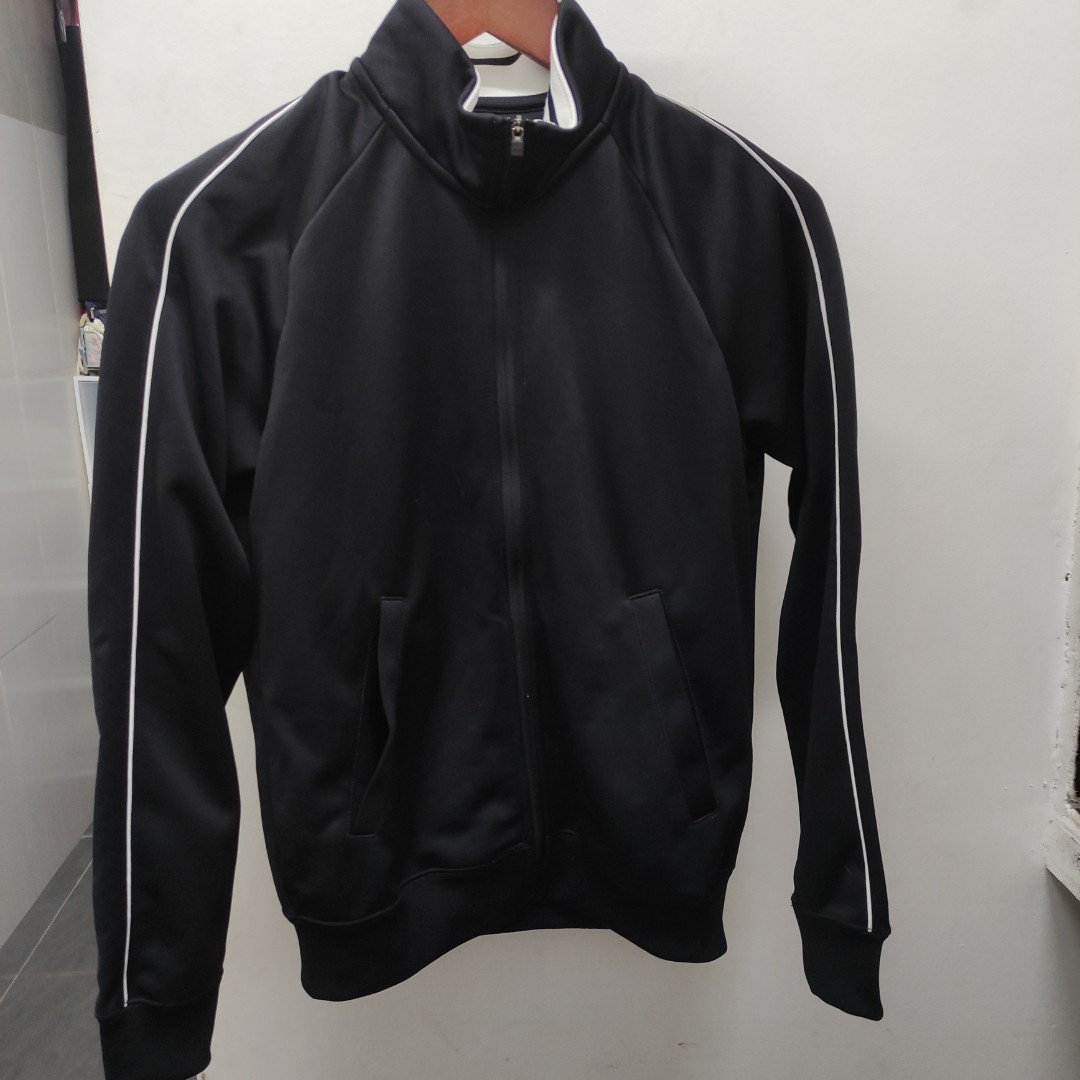 Uniqlo black track jacket, Men's Fashion, Coats, Jackets and Outerwear ...