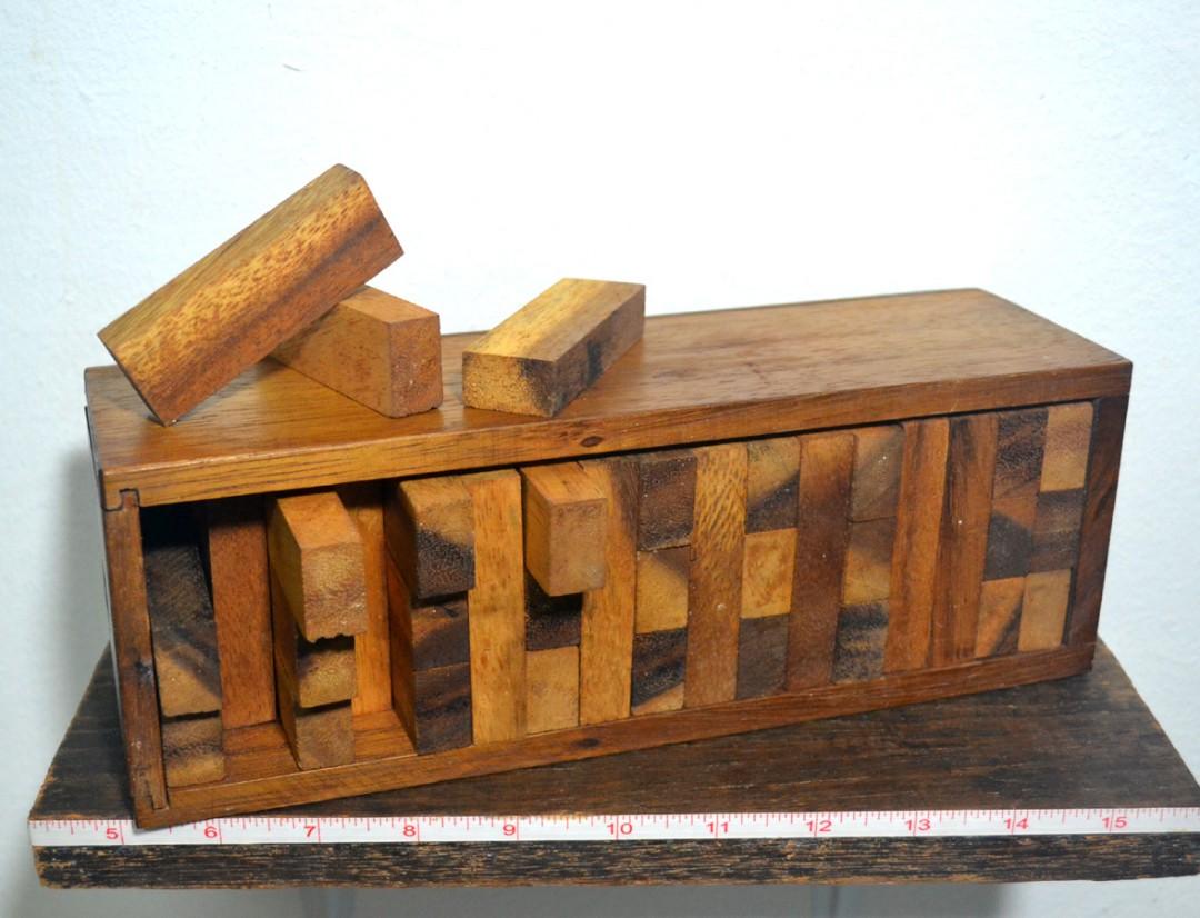 Vintage Wooden Blocks Puzzle Box, Hobbies & Toys, Collectibles ...