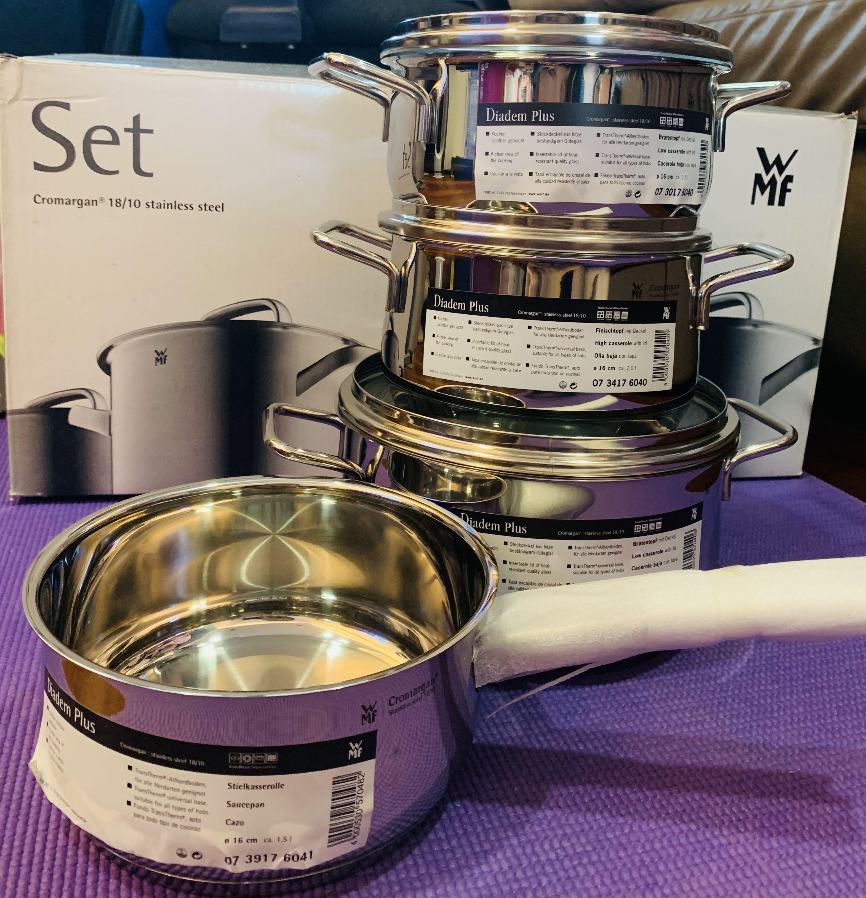 Sold: WMF Diadem Plus 16cm&20cm Pots, Furniture & Home Living ...