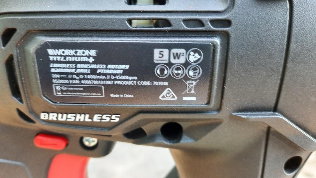 WORKZONE 20V Brushless Cordless Tool Set, Furniture & Home Living ...