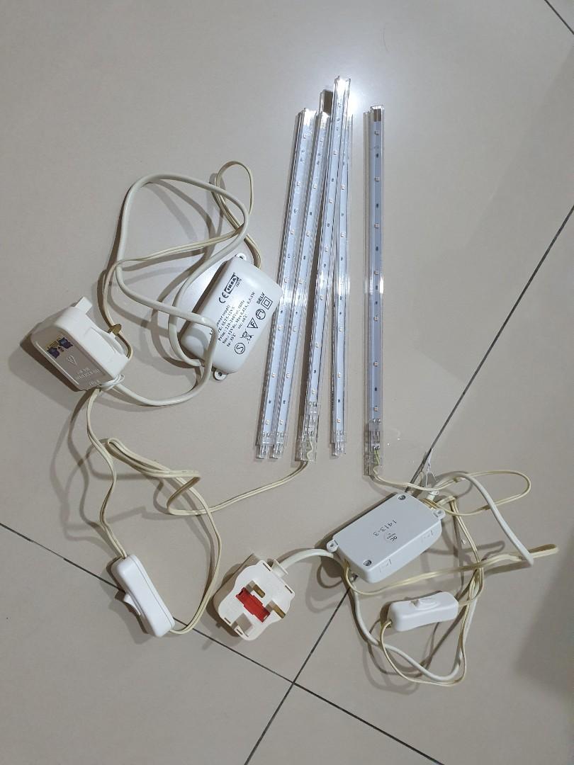 2 set IKEA LED lights, Furniture & Home Living, Lighting & Fans ...