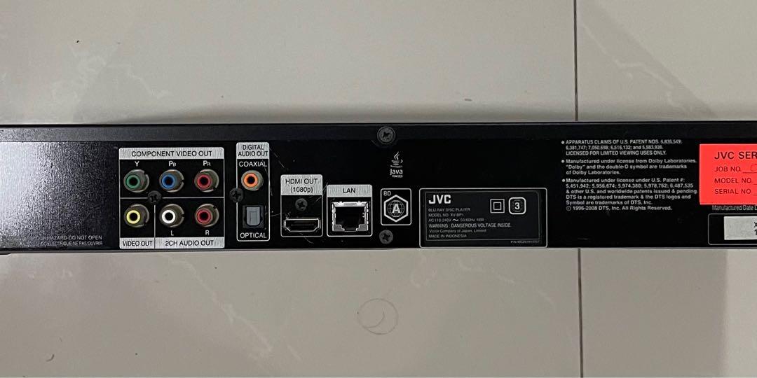 JVC Blu ray disc player, TV & Home Appliances, TV & Entertainment, Blu ...