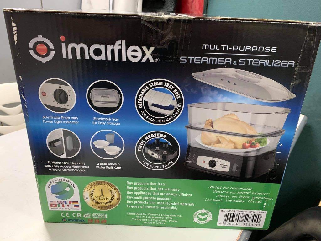 BNew 20L Imarflex IST-2000S Multi-purpose steamer & sterilizer, TV ...