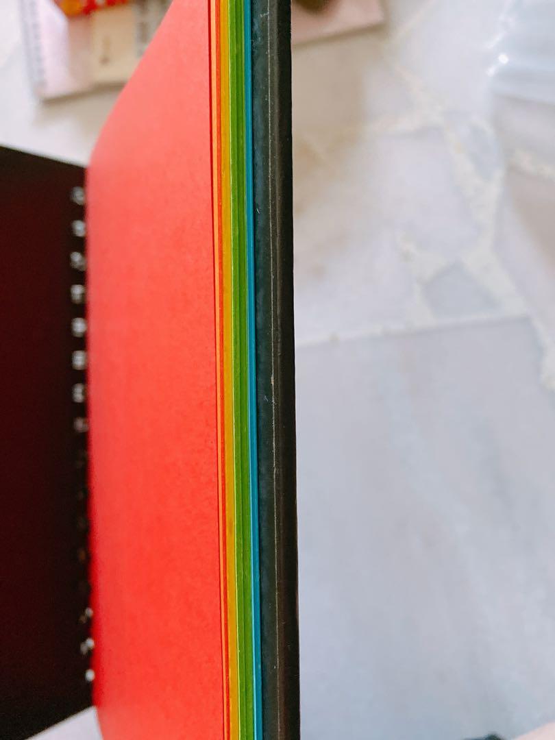 Book with coloured paper, Hobbies & Toys, Stationery & Craft ...