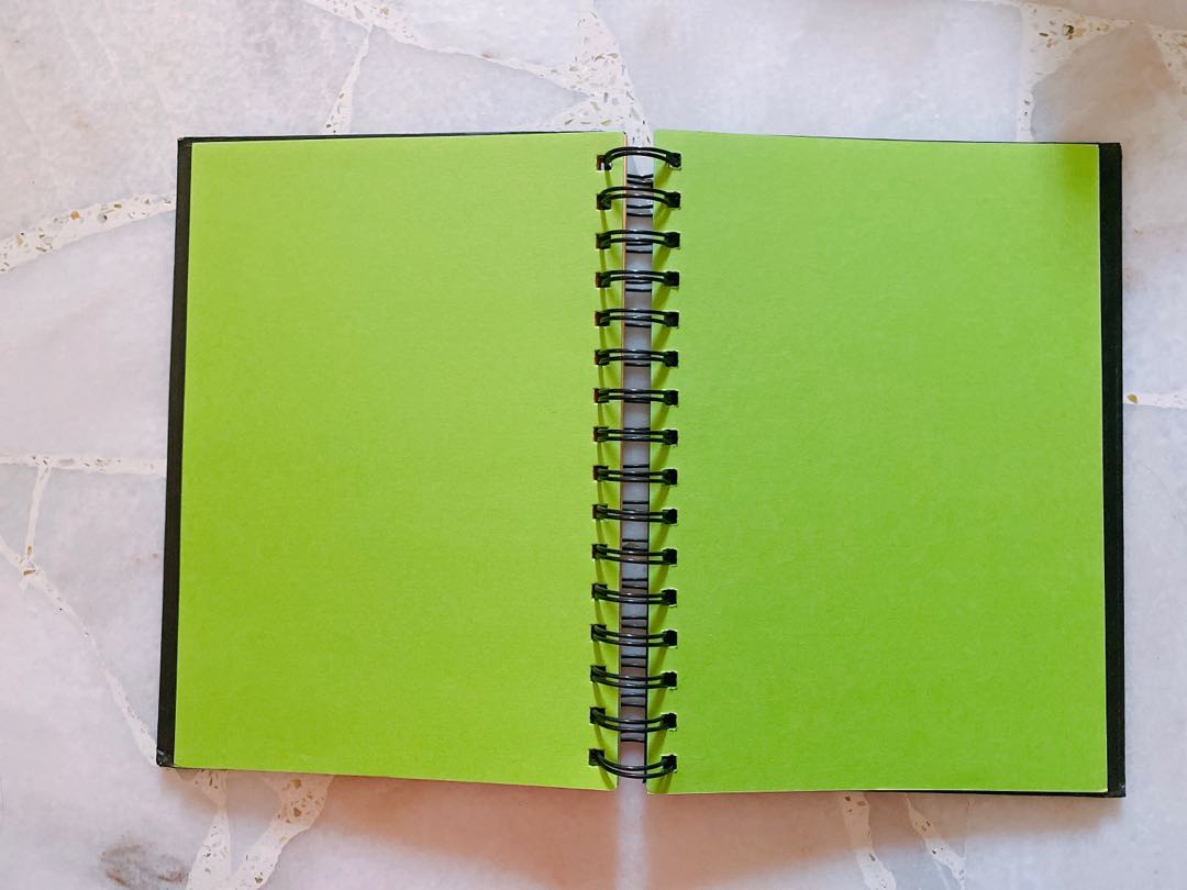 Book with coloured paper, Hobbies & Toys, Stationery & Craft ...