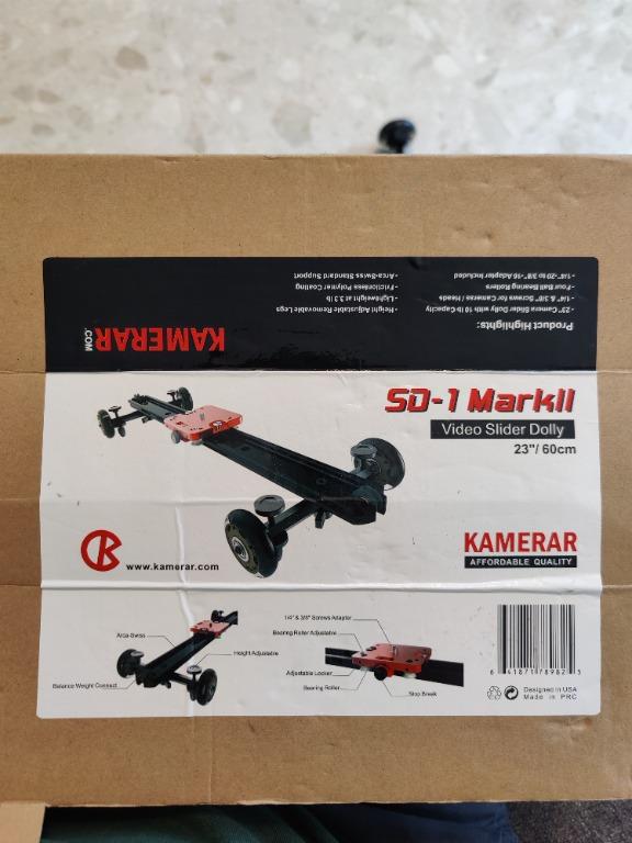 Camera slider/dolly Kamerar SD-1 Mark II, Photography, Cameras on Carousell