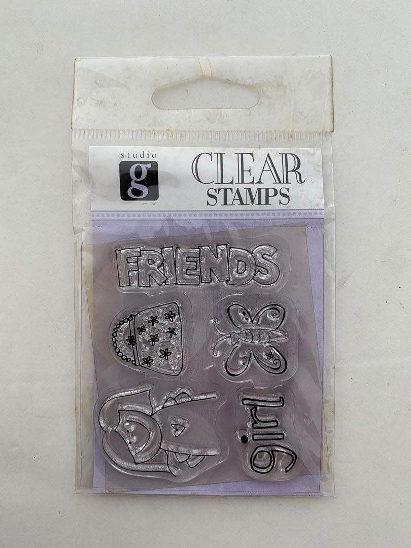 Cling mount stamps - friends, Hobbies & Toys, Stationary & Craft, Craft ...