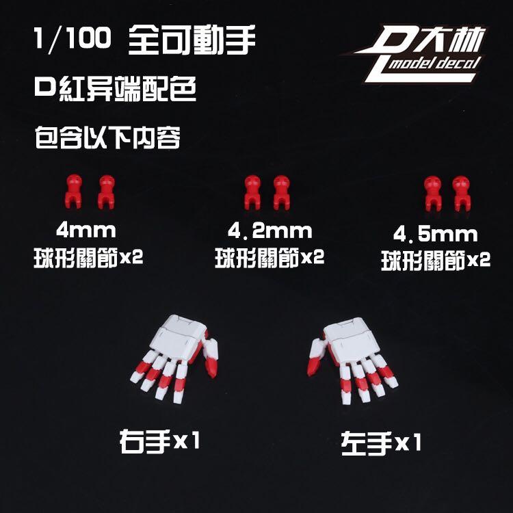 MG Gundam 1/100 Emotion Manipulators Hands Replacement Set Finger ...