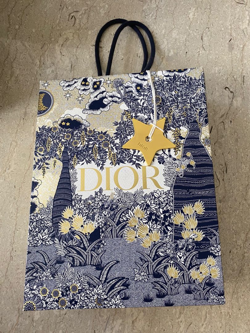 Dior Paper Bag with gold star, Women's Fashion, Bags & Wallets, Purses ...