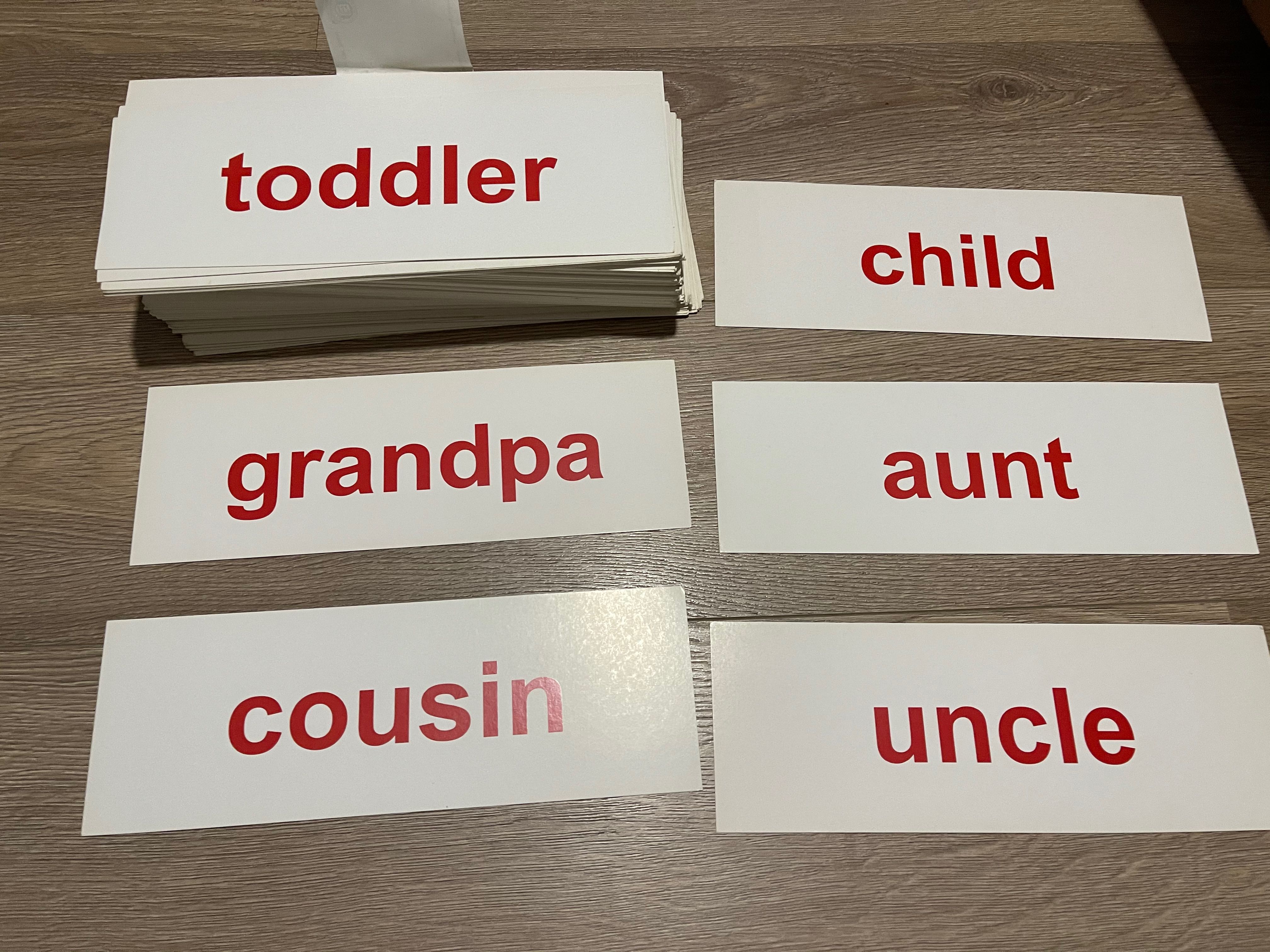 English flash cards (100 commonly used vocabulary), Books & Stationery ...