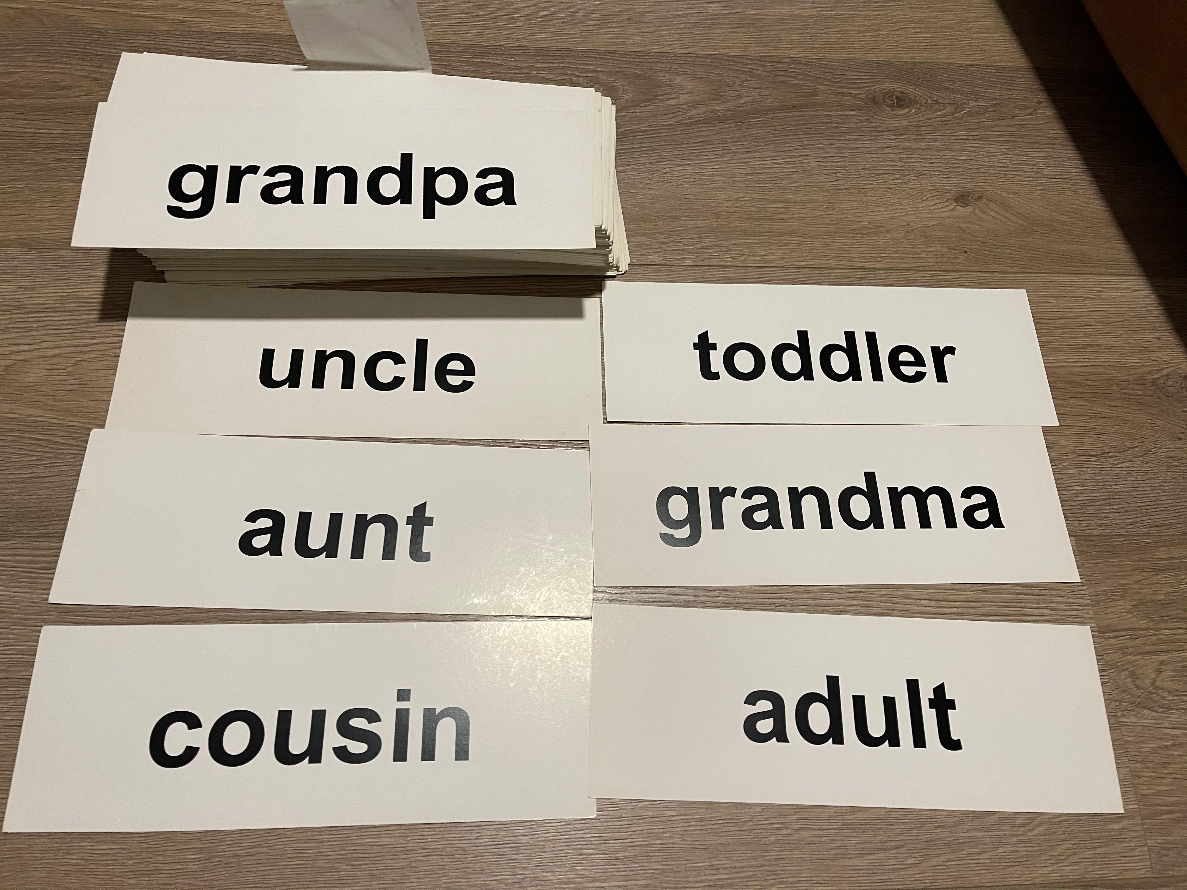 English flash cards (100 commonly used vocabulary), Books & Stationery ...