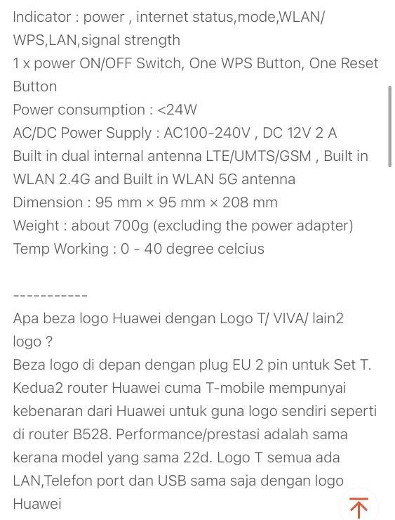 Huawei Router Computers And Tech Parts And Accessories Computer Parts On