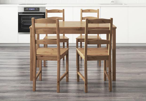 Ikea Solid Wood Dining Table, Furniture & Home Living, Furniture ...