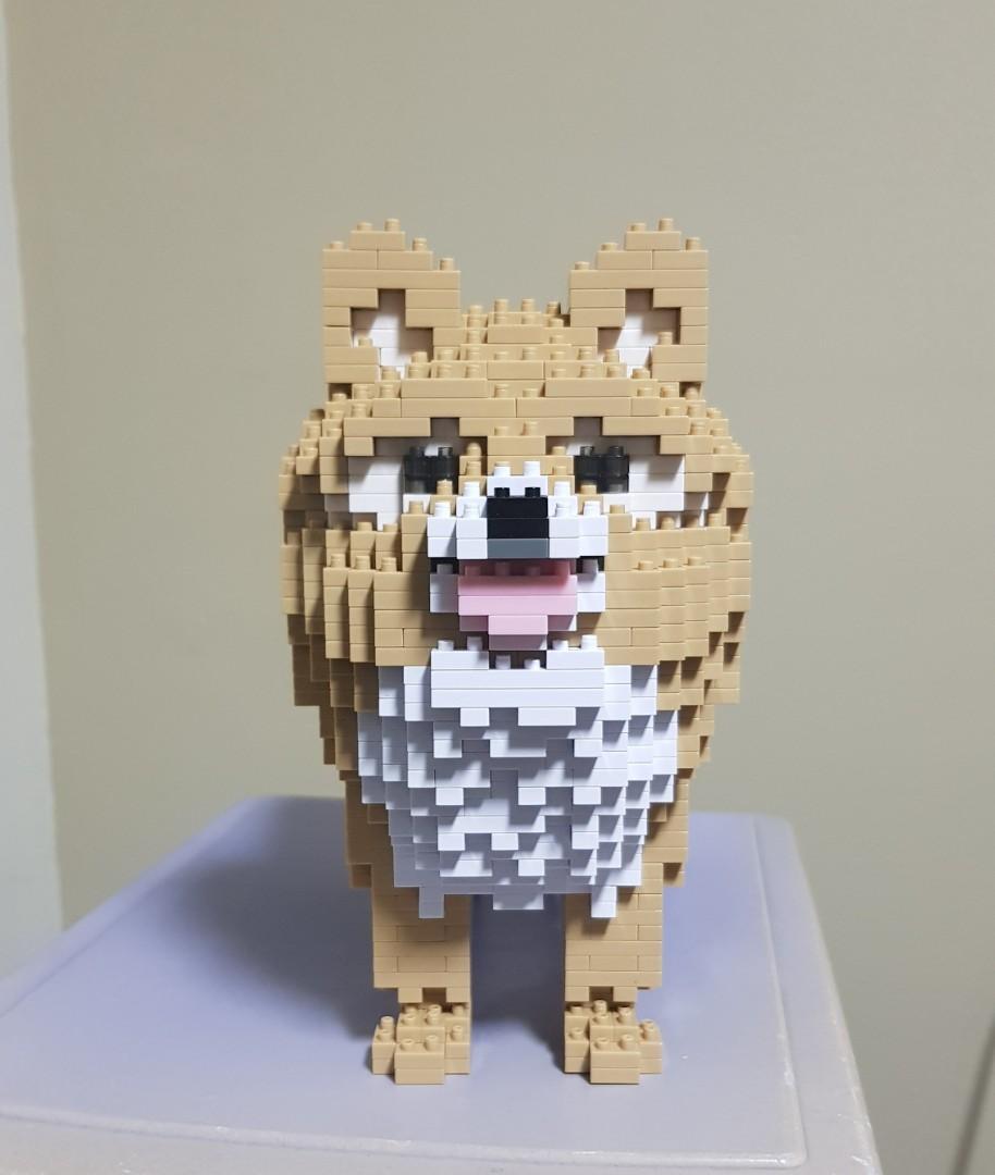 Jekca Building Blocks, Dog Lego (Pomeranian), Hobbies & Toys, Toys ...
