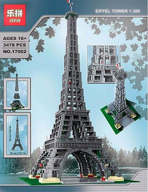 Lepin Lego Paris The Eiffel Eifel Tower Building City Street House ...