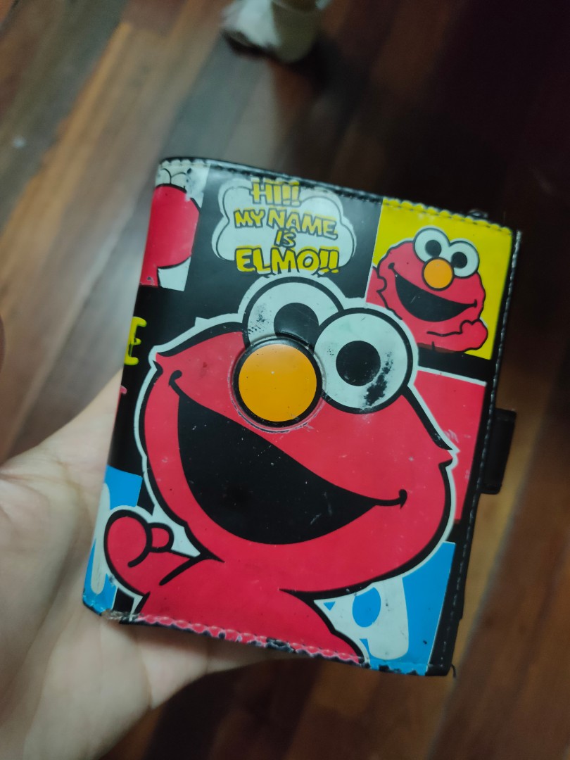 Licensed Sesame Street Elmo folding wallet, Women's Fashion, Bags ...