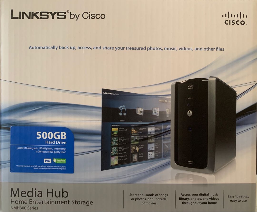 Linksys (by Cisco) Media Hub, TV & Home Appliances, TV & Entertainment ...