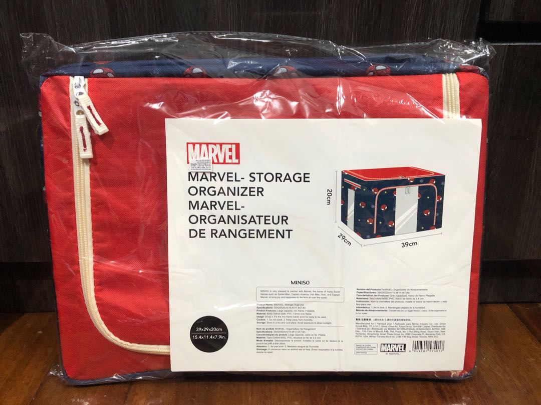 Miniso Storage Organizer (Marvel edition), Furniture & Home Living ...