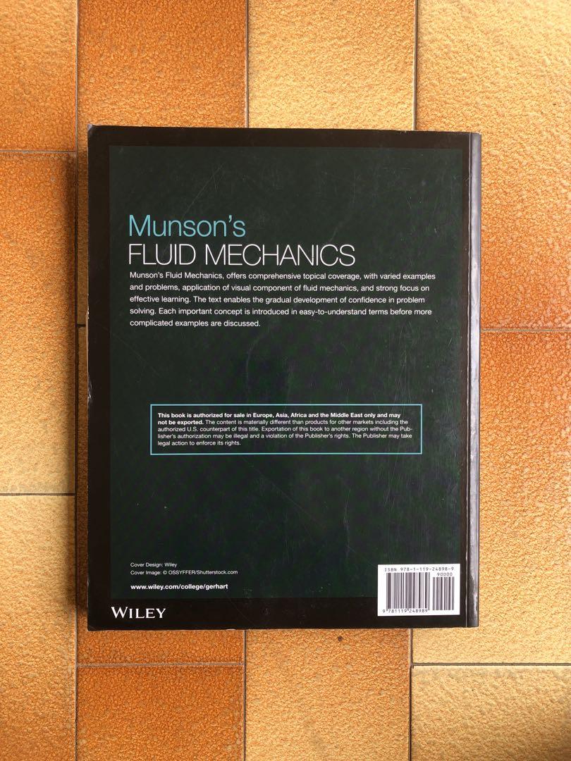 Munson’s Fluid Mechanics wiley, Hobbies & Toys, Books & Magazines, Textbooks on Carousell