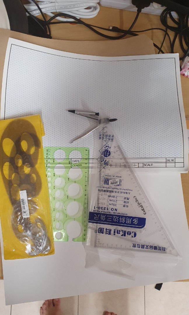 Ntu mae engineering graphics set, Hobbies & Toys, Books & Magazines ...