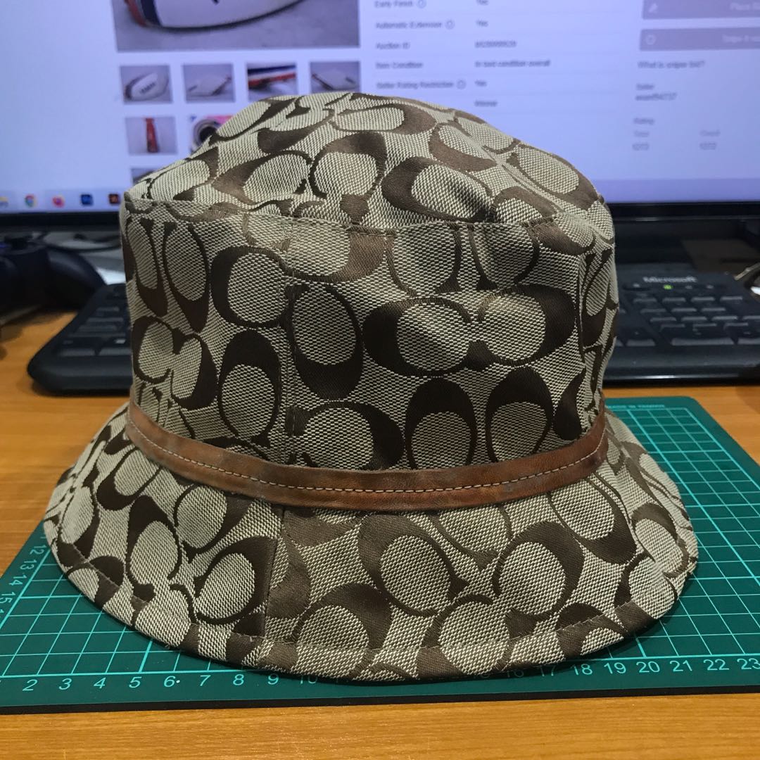 Original COACH bucket hat, Men's Fashion, Watches & Accessories, Cap ...