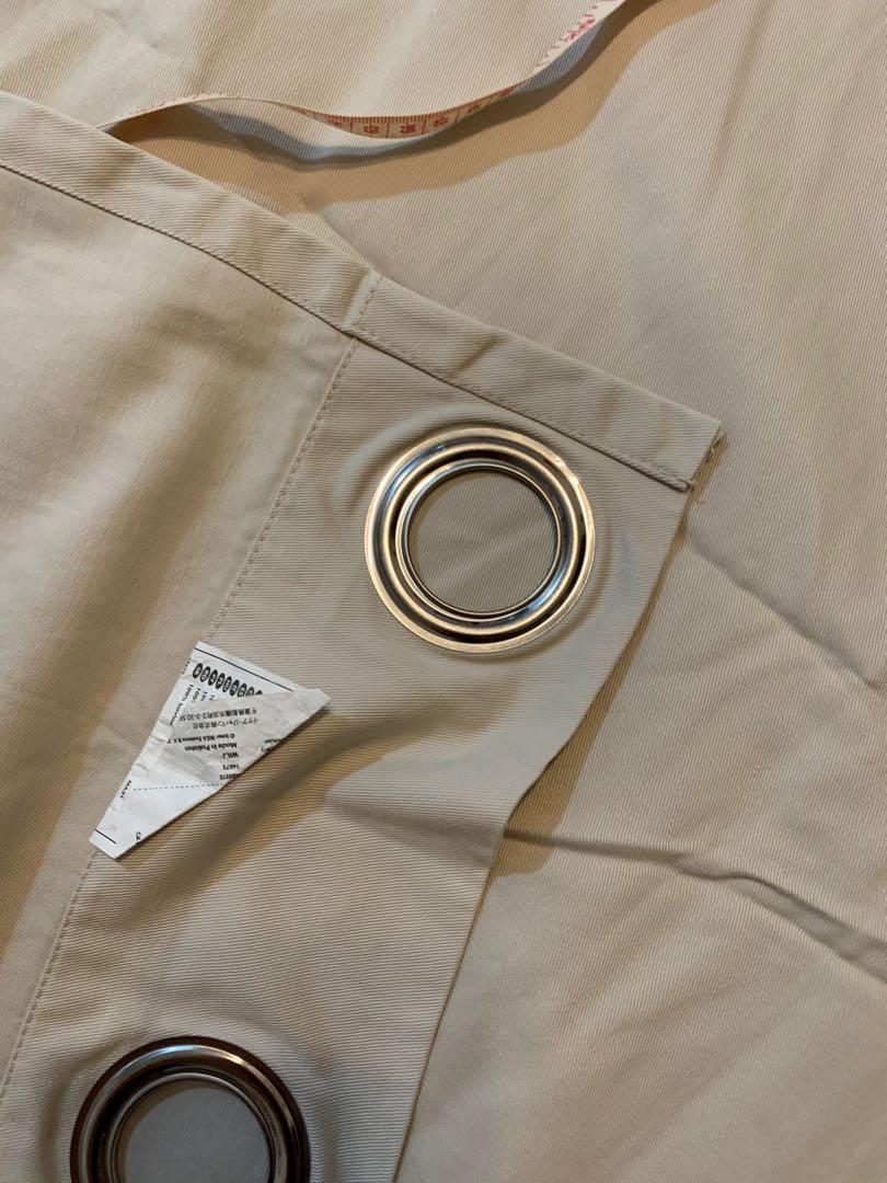 Set of IKEA Merete Curtains 140cm x 245cm Light Khaki Brown, Furniture ...