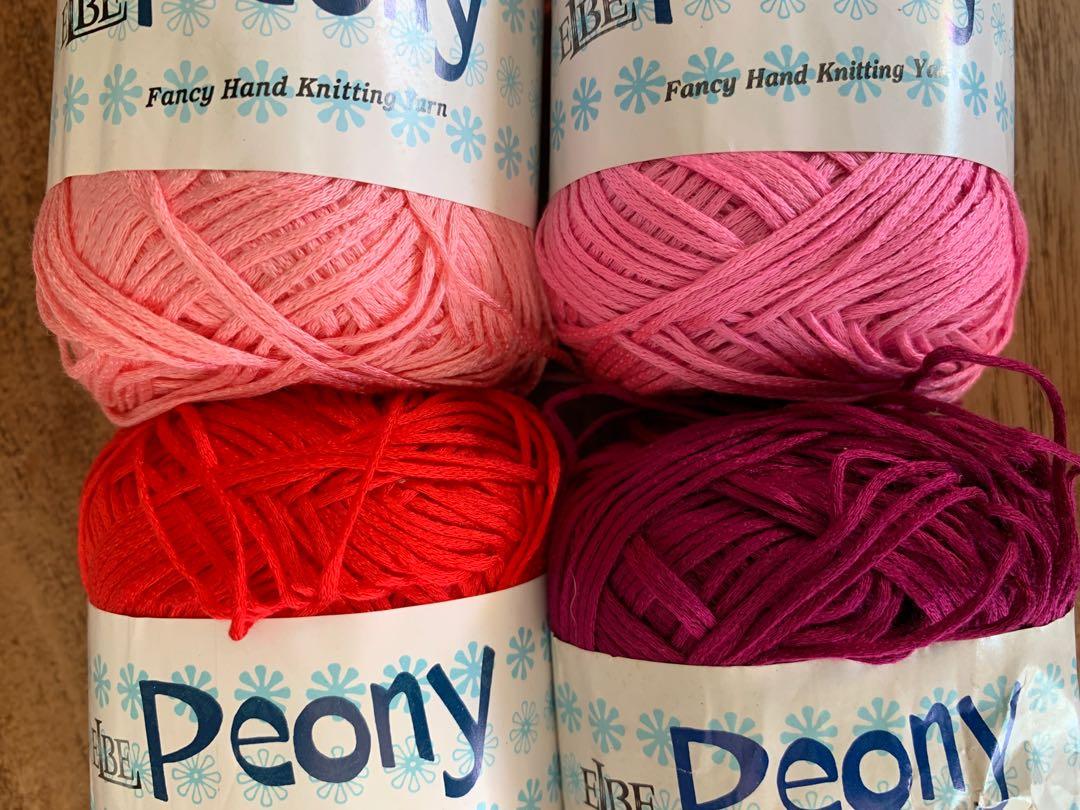 Peony Knitting Yarn, Design & Craft, Craft Supplies & Tools on Carousell