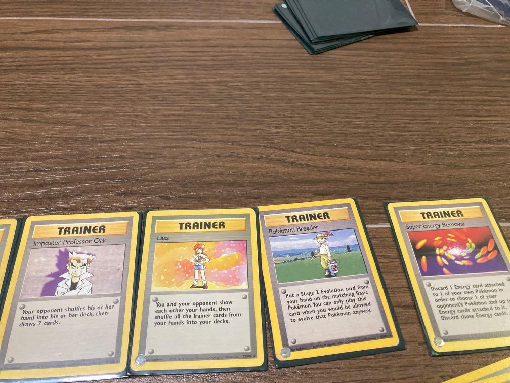 Pokémon TCG: Base Set Trainer Cards Lot, Toys & Games, Board Games ...