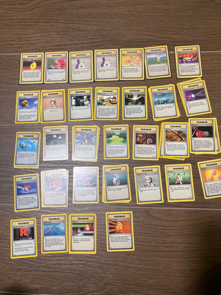 Pokémon TCG: Base Set Trainer Cards Lot, Toys & Games, Board Games ...