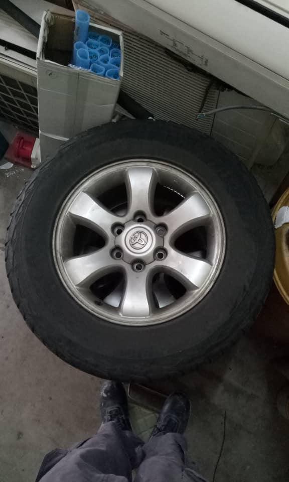 Prado king rim with tyre, Auto Accessories on Carousell