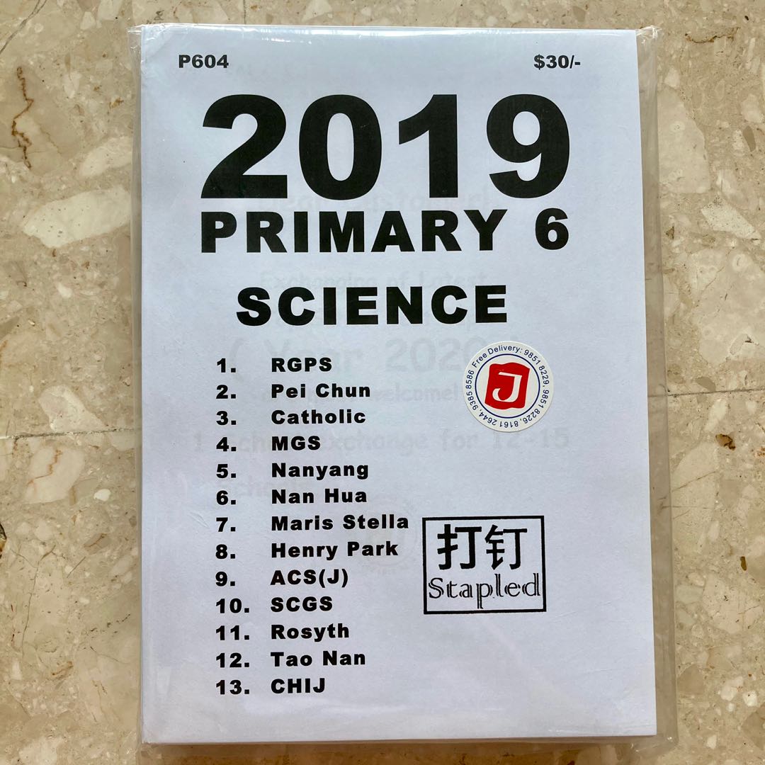 Primary 6 Science 2019 Past-year Papers, Hobbies & Toys, Books ...