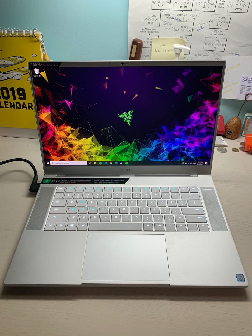 Razer Blade 15 Advanced 2019 Mercury White RTX 2060, Computers & Tech ...