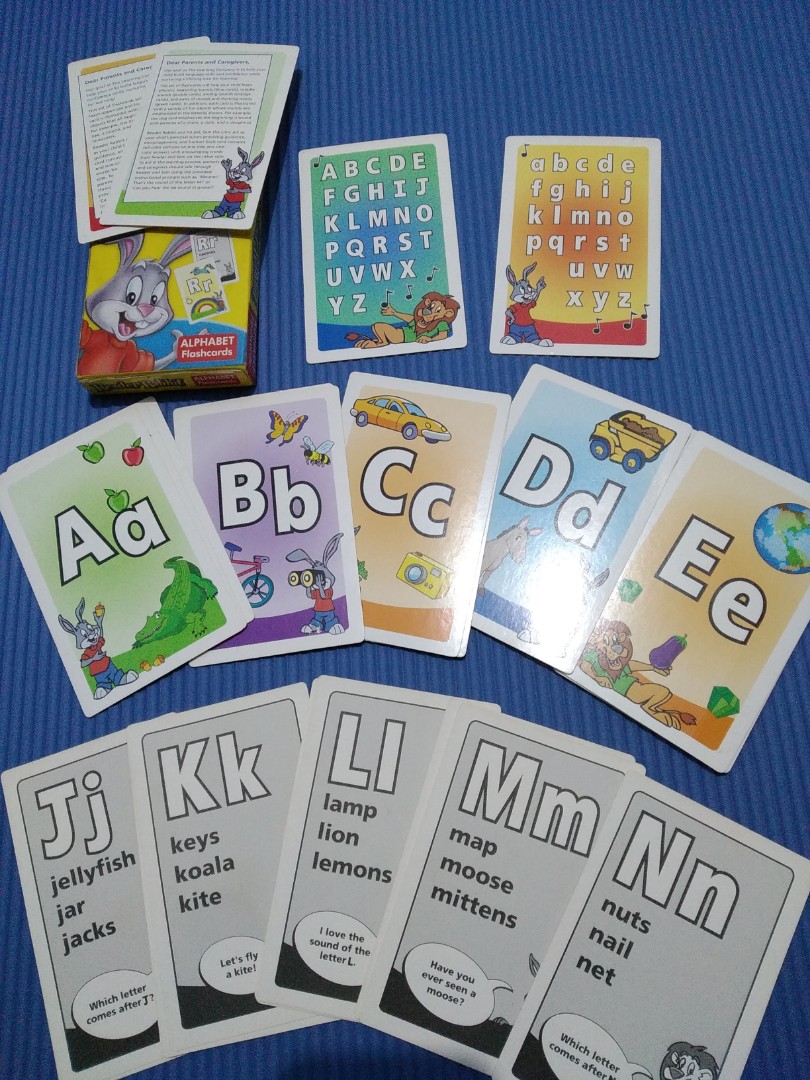 SALE!! Alphabet Flashcards- Reader Rabbit, Hobbies & Toys, Toys & Games ...