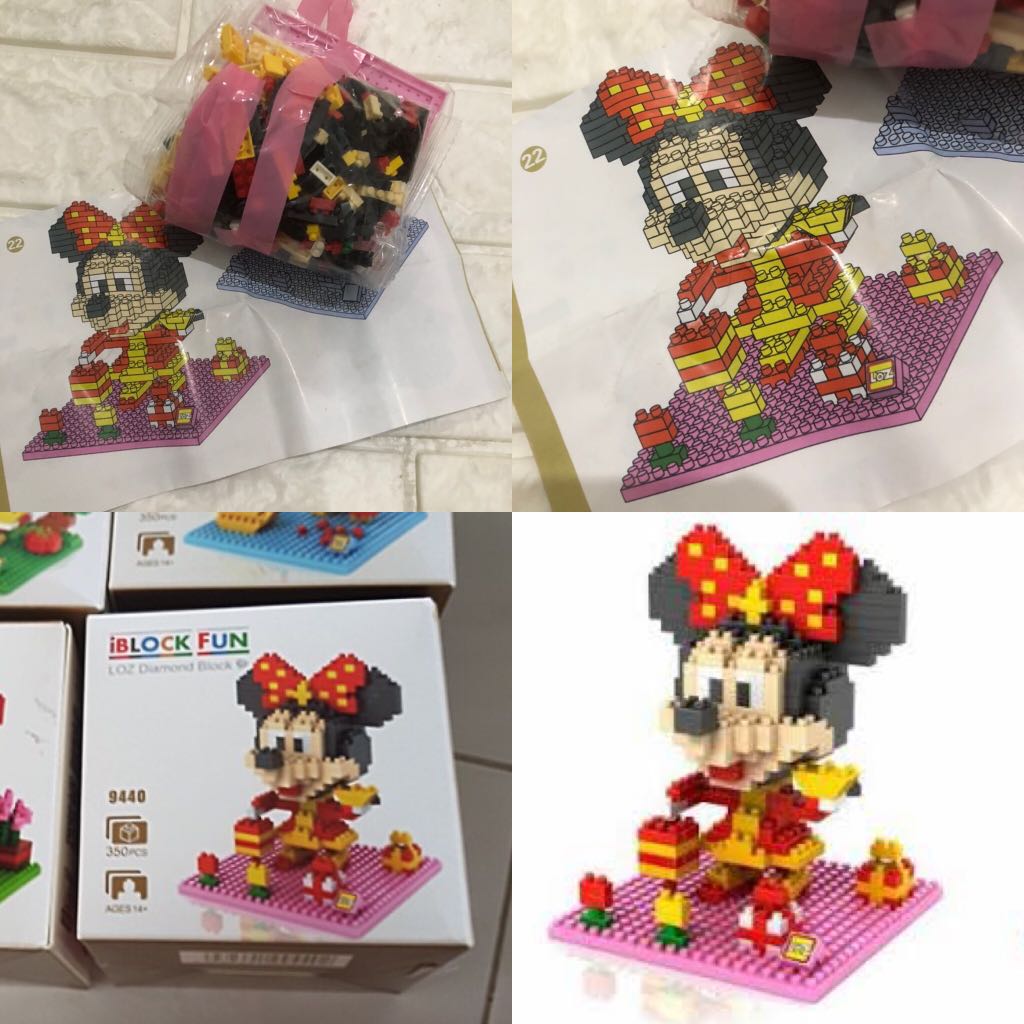 SALE LOZ NANO BLOCK DISNEY MINNIE CNY IMLEK LEGO, Toys & Collectibles ...