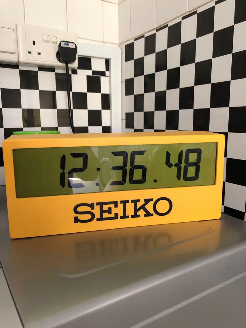 Seiko wall digital clock, Furniture & Home Living, Home Decor, Clocks ...