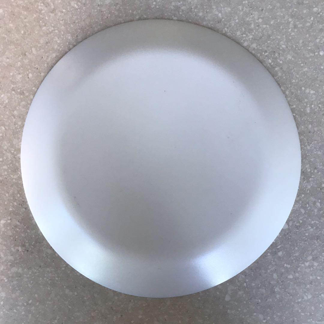 Set of 7 White Glass Plates, Furniture & Home Living, Kitchenware ...